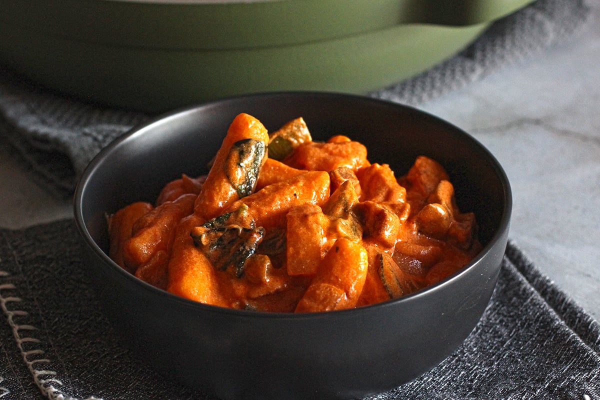 Sausage Pepper and Onion Rice Cakes Alla Soju