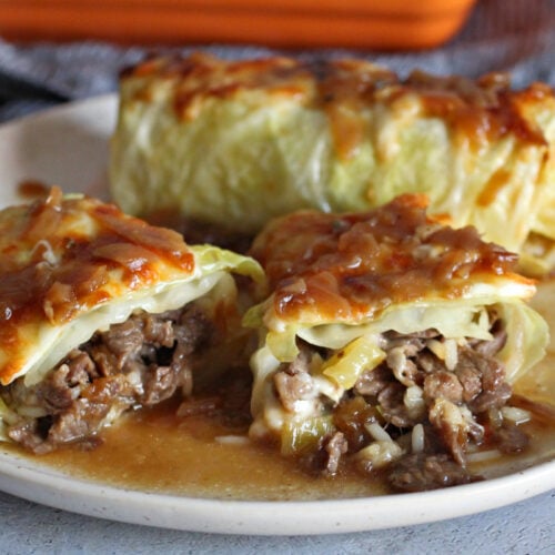 Cheesesteak Cabbage Rolls