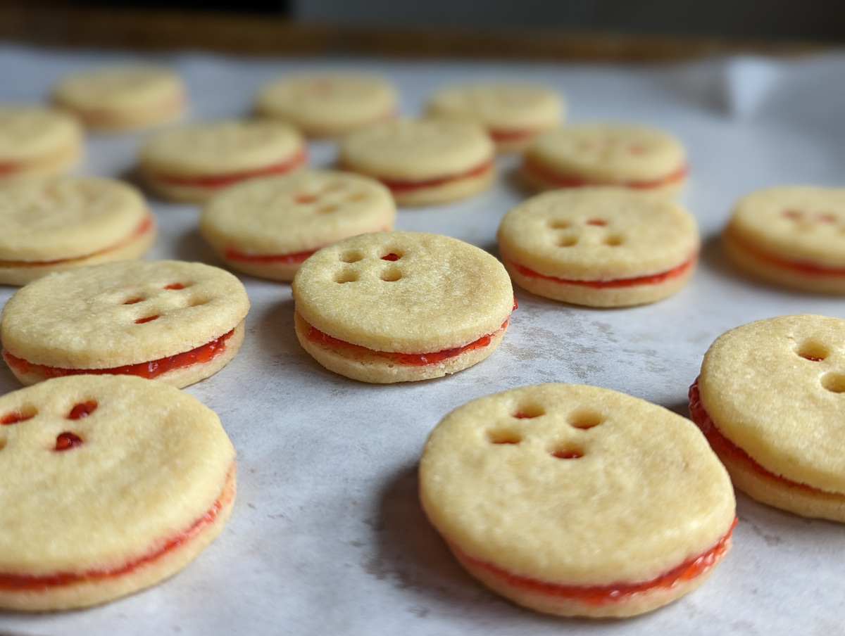 Amaro Shortbread Sandwich Cookies - The Food in My Beard