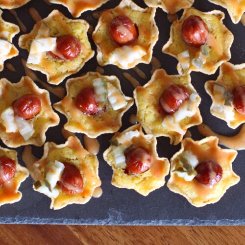 Cornbread Hot Dog Chip Bites