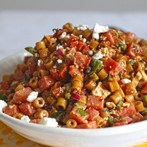 Watermelon Feta Pasta Salad